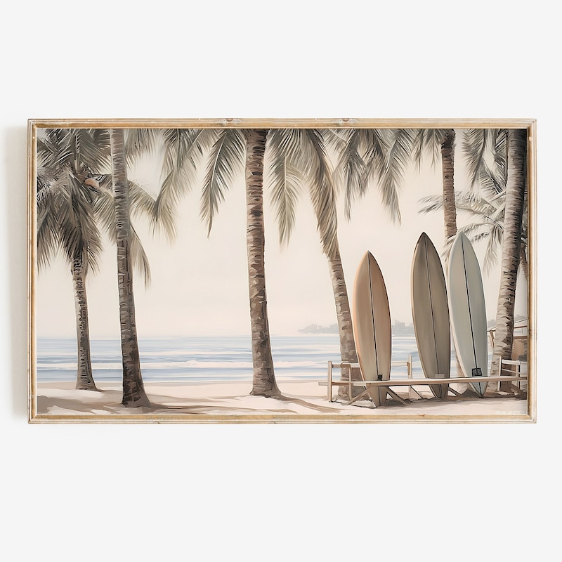 Surfboard Tv Art - Etsy