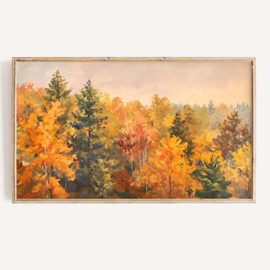 Frame TV Art Fall Digital Download Seasonal Autumn Landscape Painting ...