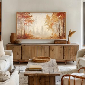 Fall Frame Tv Art Digital Download | Seasonal Autumn Landscape Painting ...