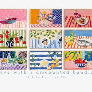 Frame Tv Summer Art | Colorful Mediterranean Tablescape Digital ...