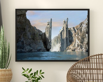 Argonath the Pillars of Kings Ring Lord Handmade Double Poster ...