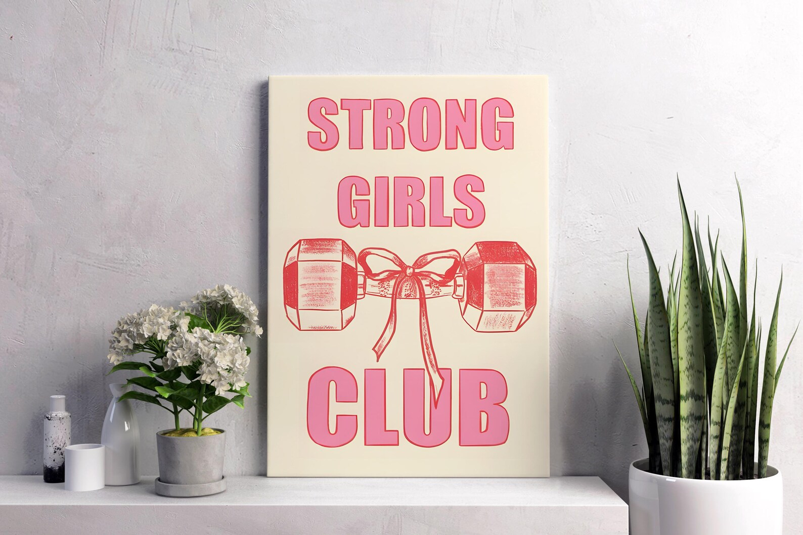 Gym Wall Decor,strrong Girls Club Poster,gym Lovers Wall Art,strong ...