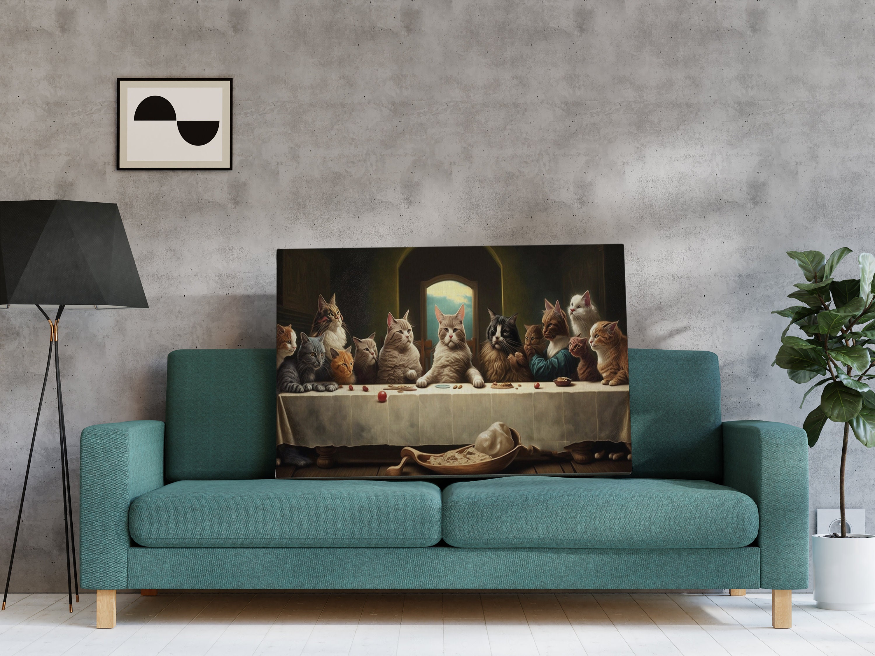 Cats Last Supper Canvas - Etsy