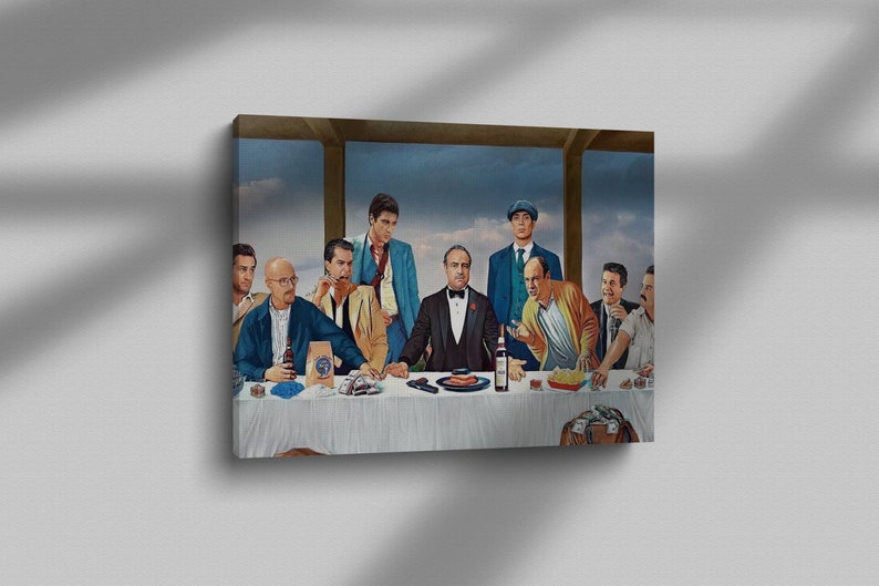 Last Supper Movie Gangsters Canvas - Etsy