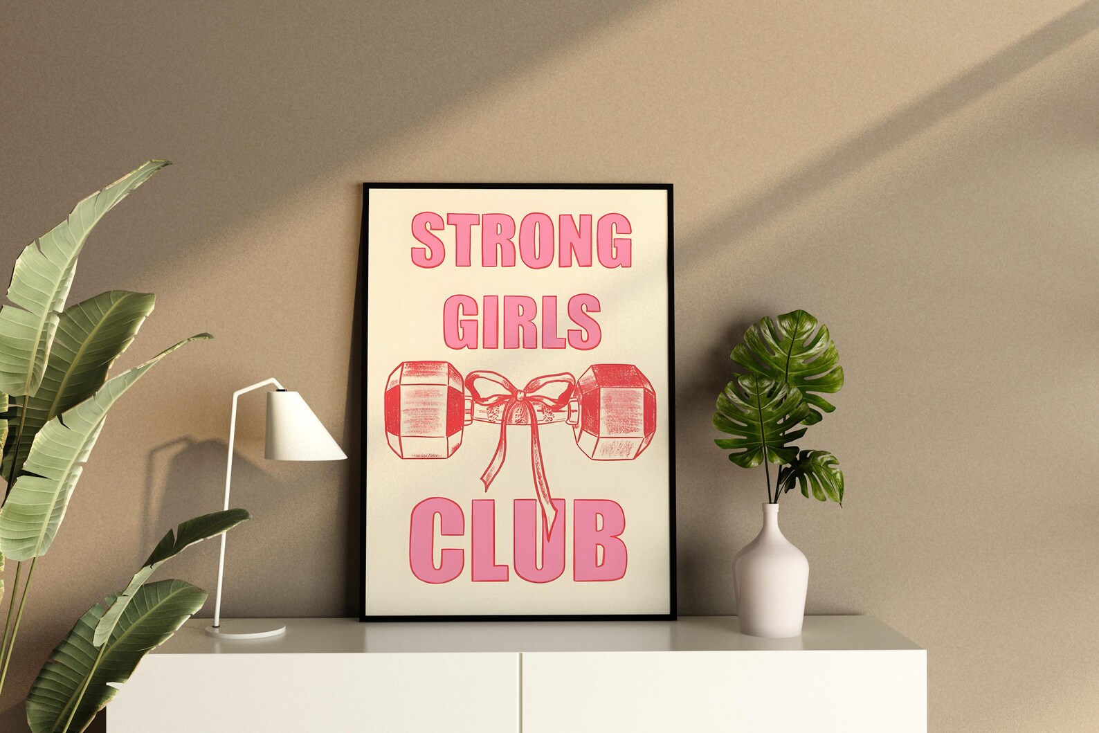 Gym Wall Decor,strrong Girls Club Poster,gym Lovers Wall Art,strong ...