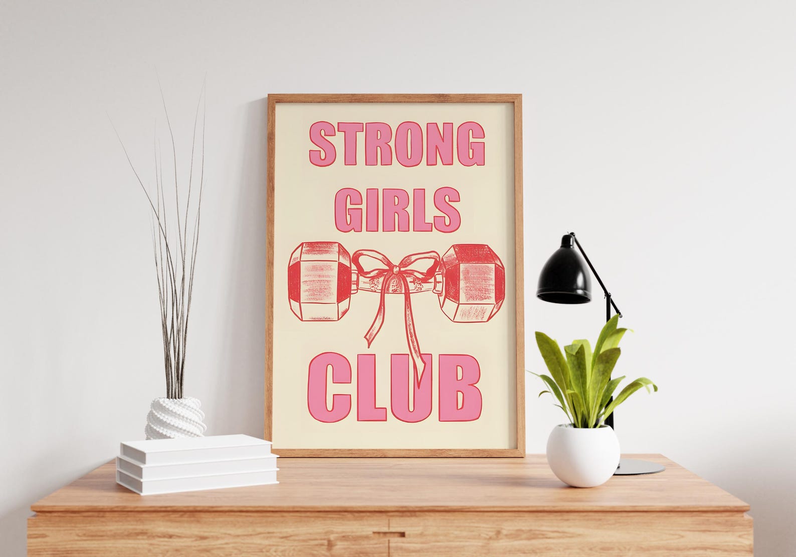 Gym Wall Decor,strrong Girls Club Poster,gym Lovers Wall Art,strong ...