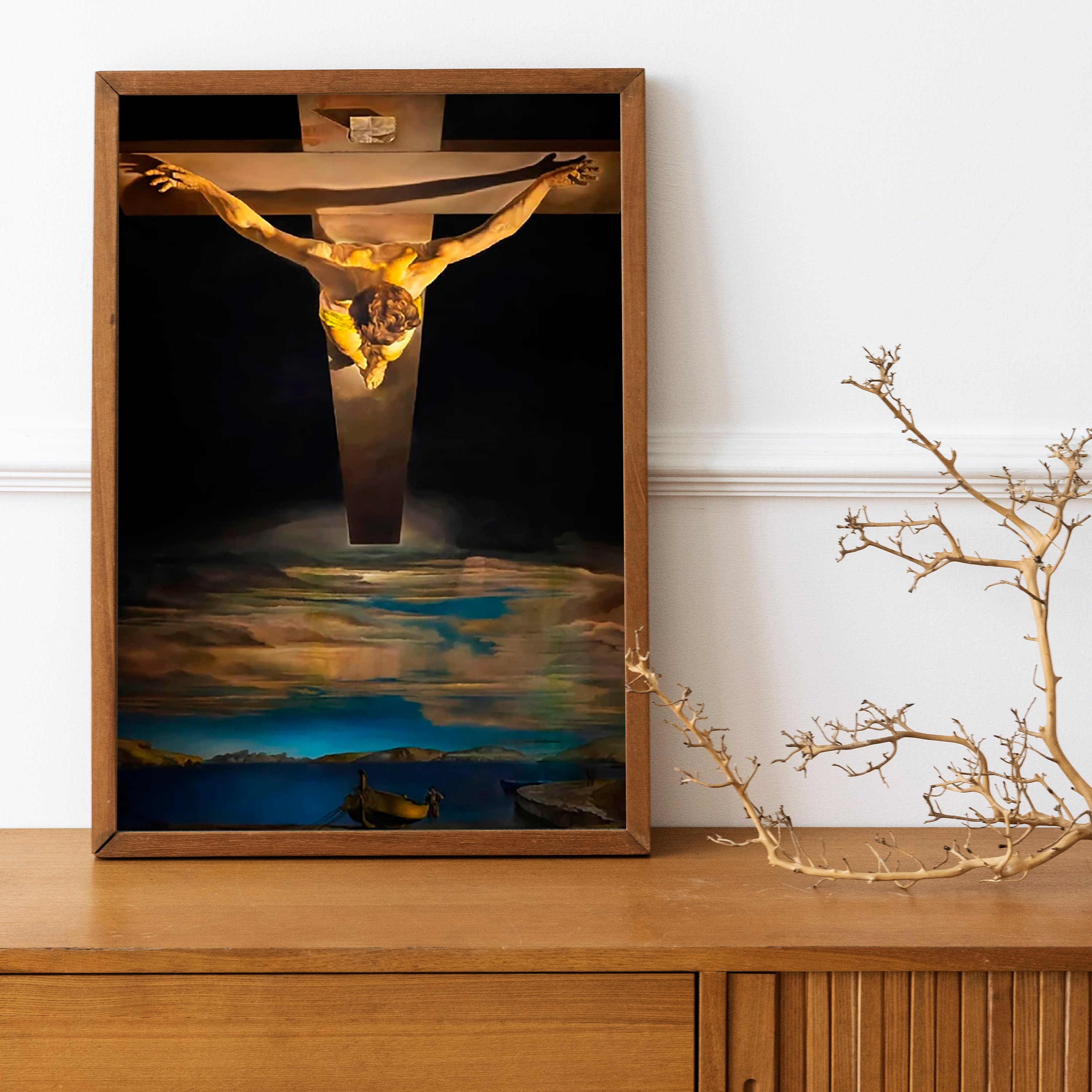 Christ of St John of the Cross by Salvador Dali Canvas Wall Art Print ...