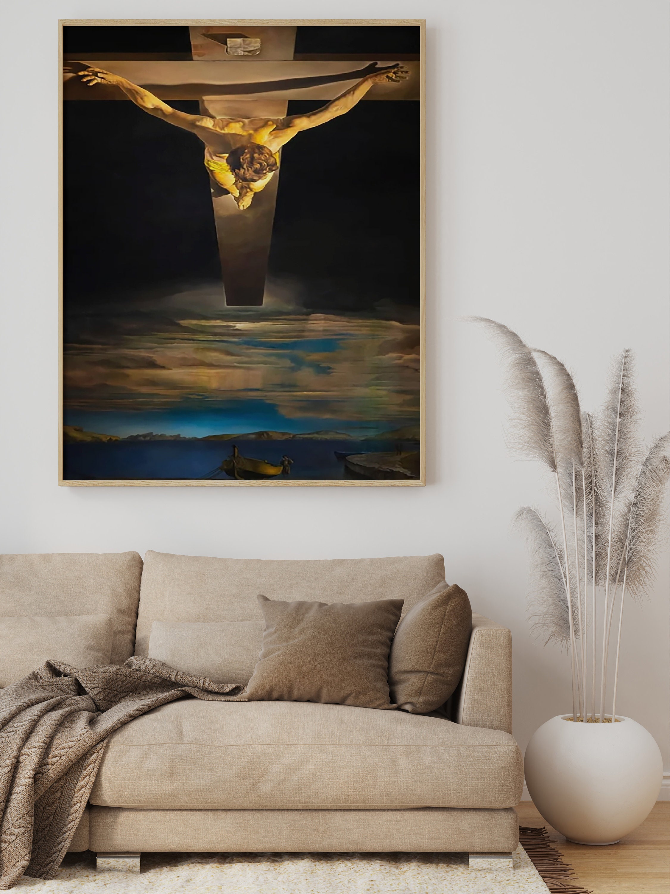 Christ of St John of the Cross by Salvador Dali Canvas Wall Art Print ...