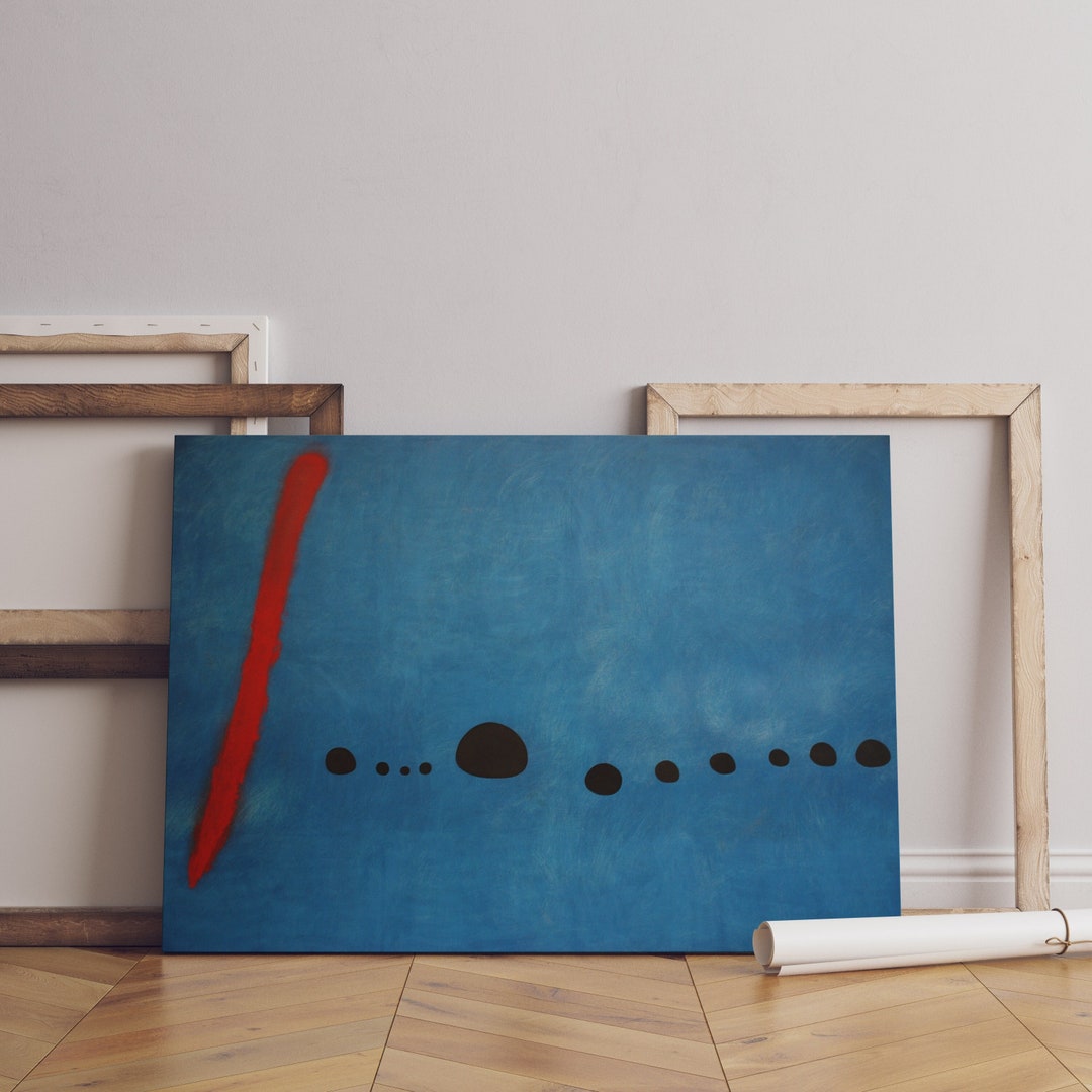 Joan Miro Blue II Canvas - Etsy