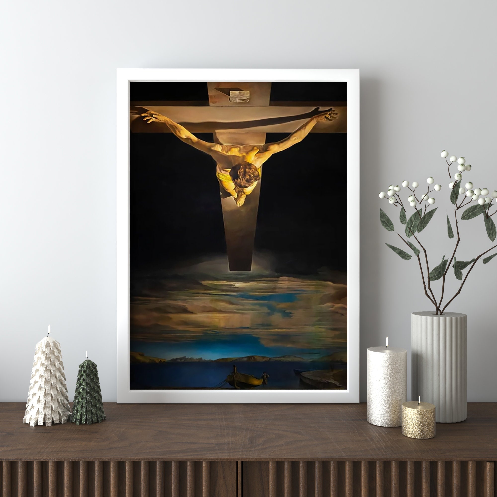 Christ of St John of the Cross by Salvador Dali Canvas Wall Art Print ...