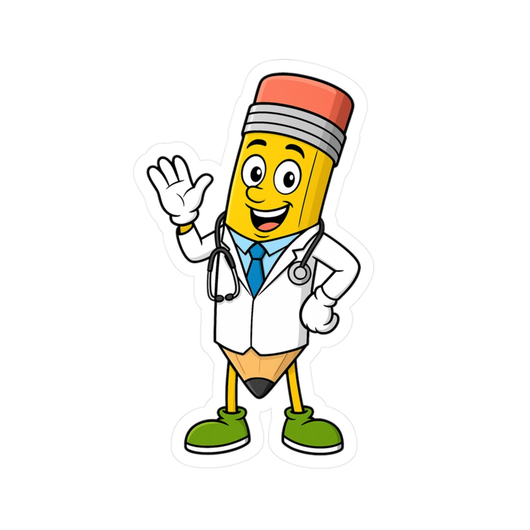 Doctor Pencil Sticker – Medical School Gift for Students or Teachers ...