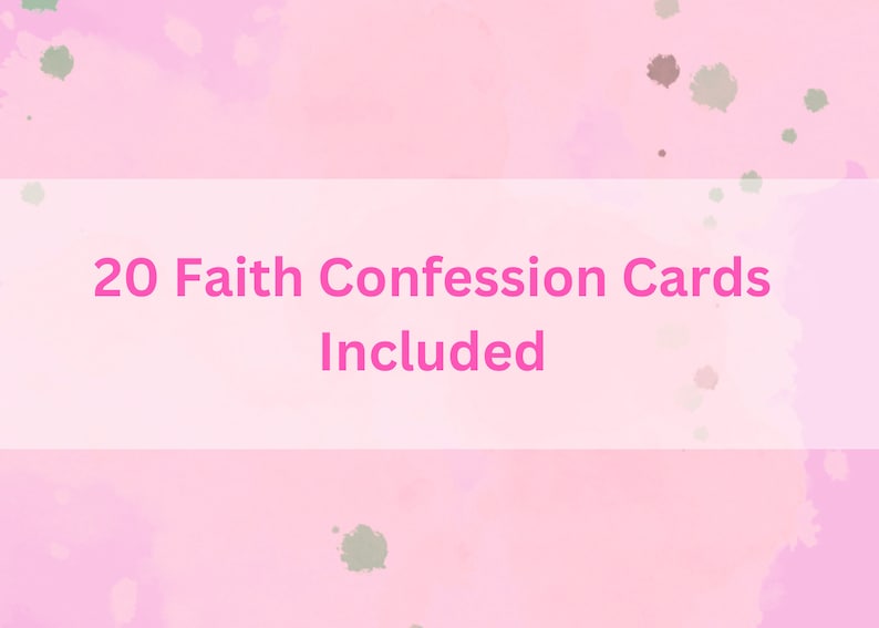 Faith Confession Cards - Etsy