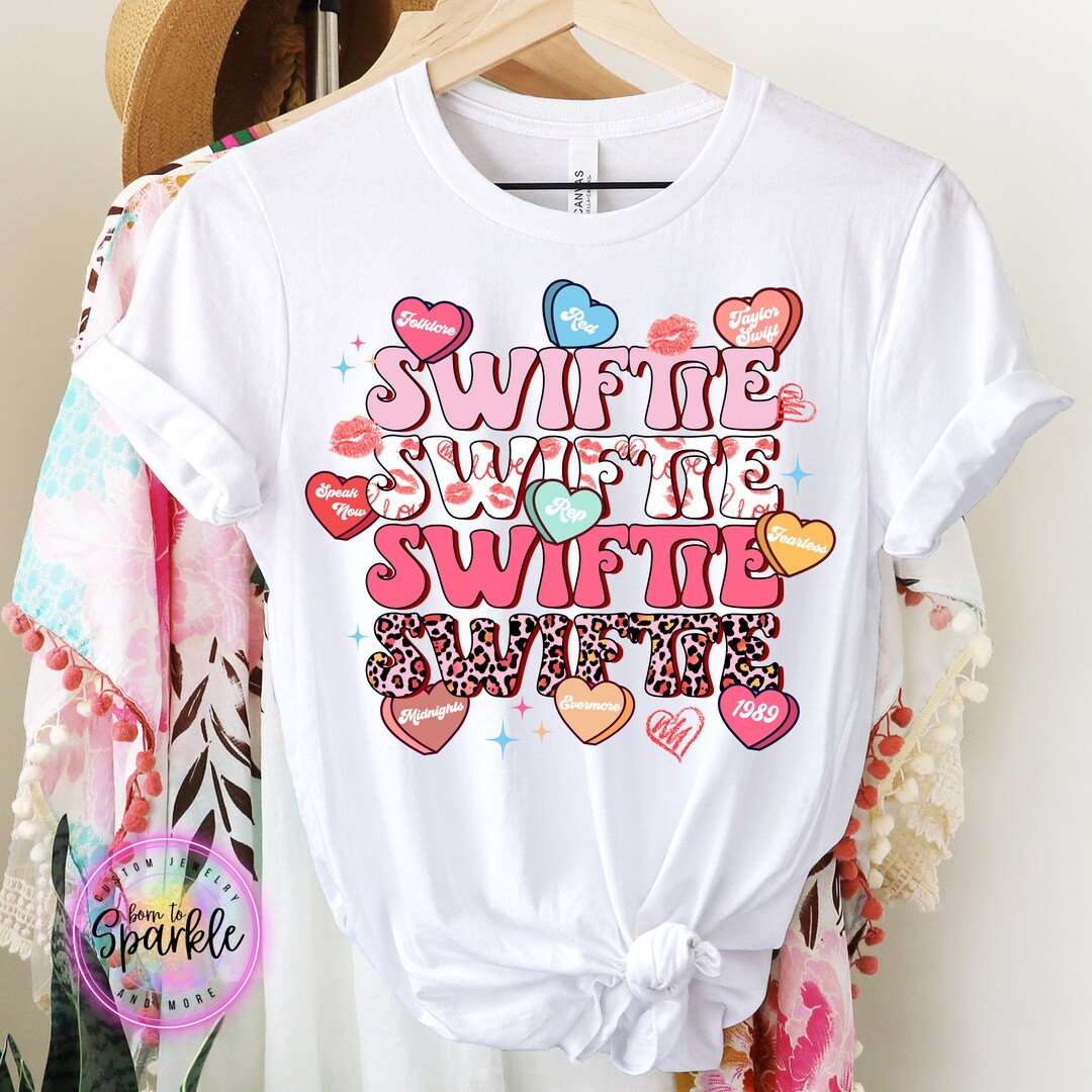 Swiftie Valentine Bella Canvas T Shirt Swiftie Era Happy Valentines