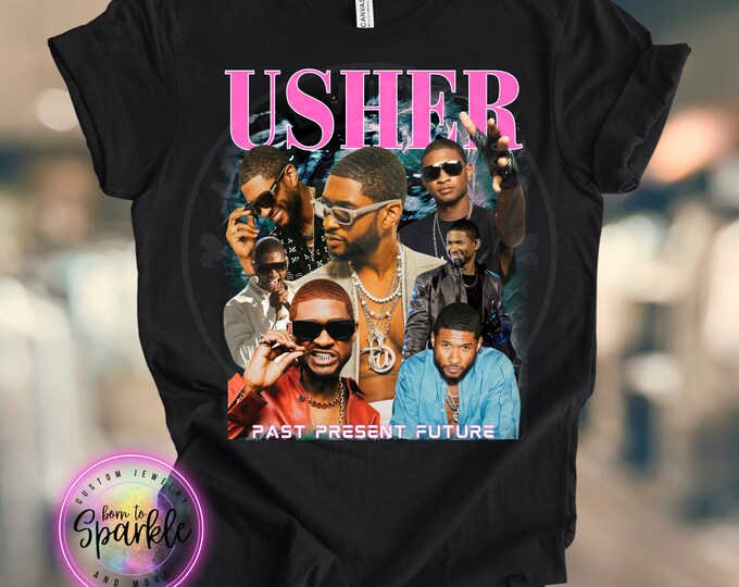 Usher Concert Shirt, Usher Las Vegas Residency Merch, Usher T Shirt ...