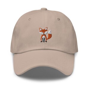 Embroidered Fox Baseball Cap, Adorable Fox Dad Hat, Animal Lover Hat - Etsy