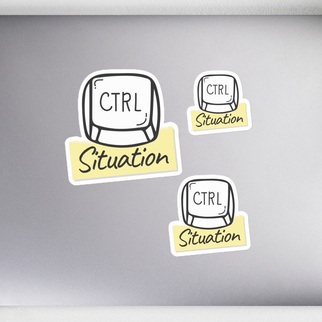 Situation Under Control Stickers, Set of Three Project Manager Vinyl ...