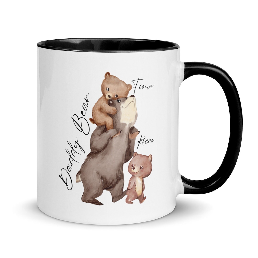 Daddy Bear Mug, Custom Mug, Father Day Gift, Father Day Mug, Dad Mug ...