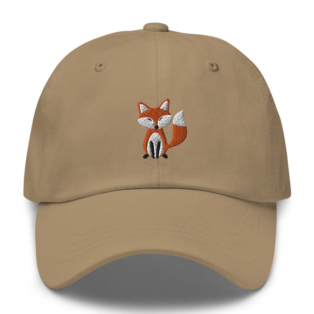 Embroidered Fox Baseball Cap, Adorable Fox Dad Hat, Animal Lover Hat - Etsy