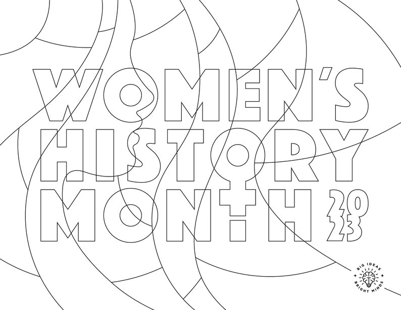 Women’s History Coloring Page - Etsy