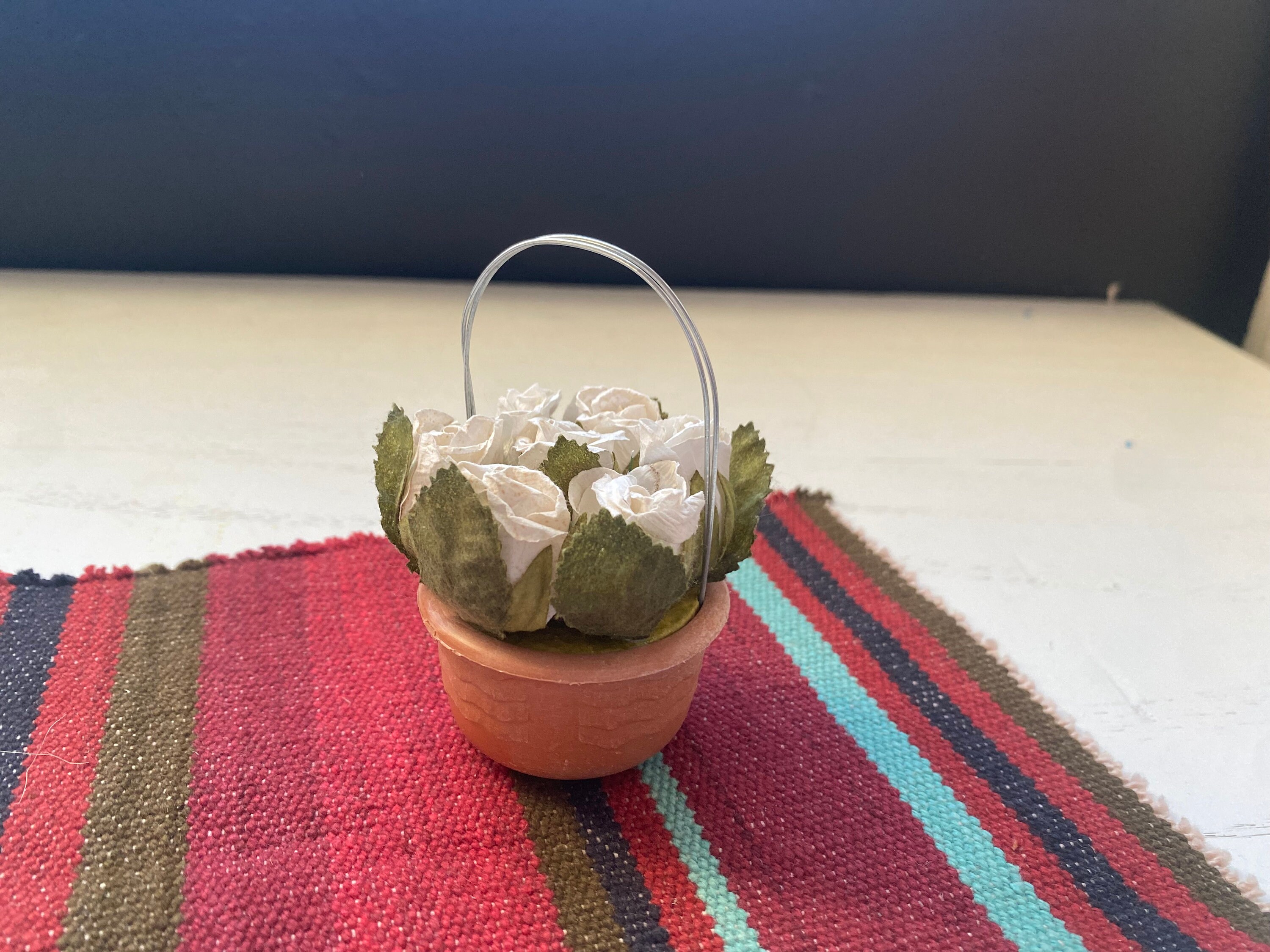 1:12 Scale Flowers in a Pot - Etsy