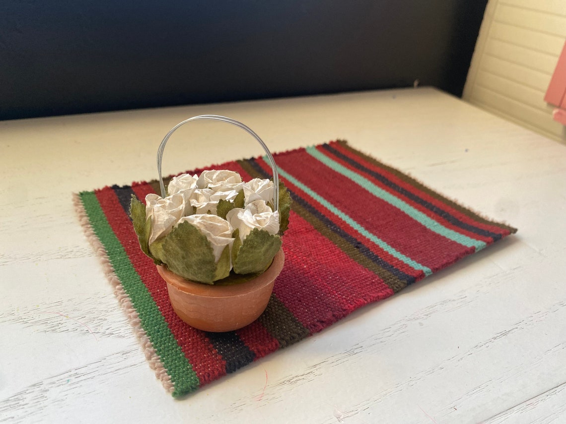 1:12 Scale Flowers in a Pot - Etsy