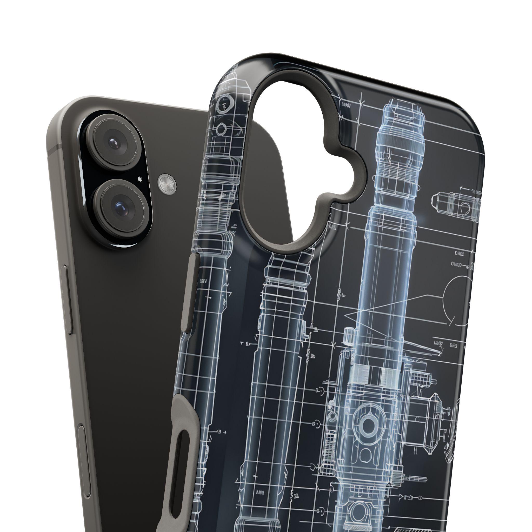 Star Wars Lightsaber Blueprint Magsafe Tough Case - Apple iPhone - Etsy