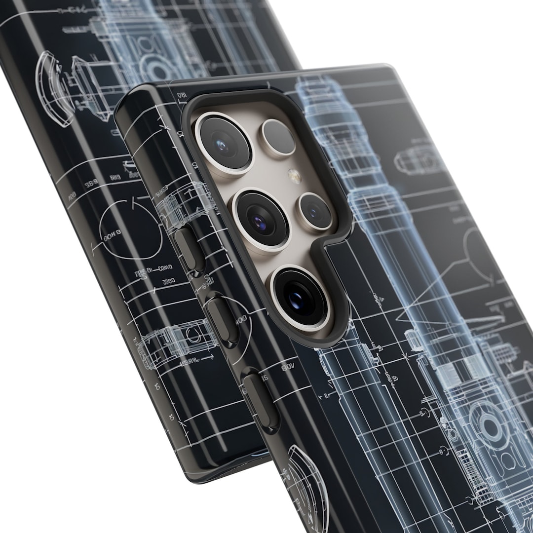 Lightsaber Blueprint Awesome Design - Tough Phone Cases - Etsy