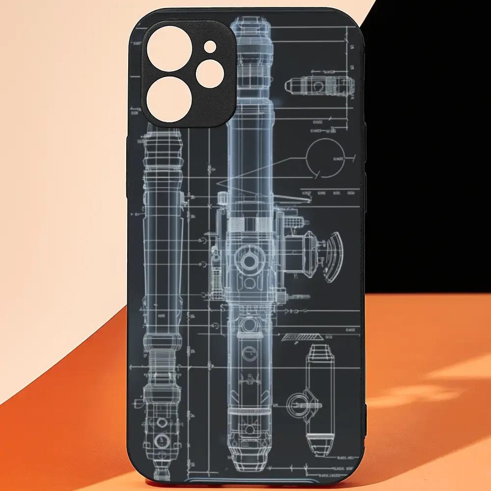 Galactic Blueprint: Lightsaber Mastery Phone Case - Star Wars Inspired ...