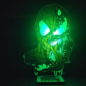 Spider Man Venom Light With Remote - Etsy