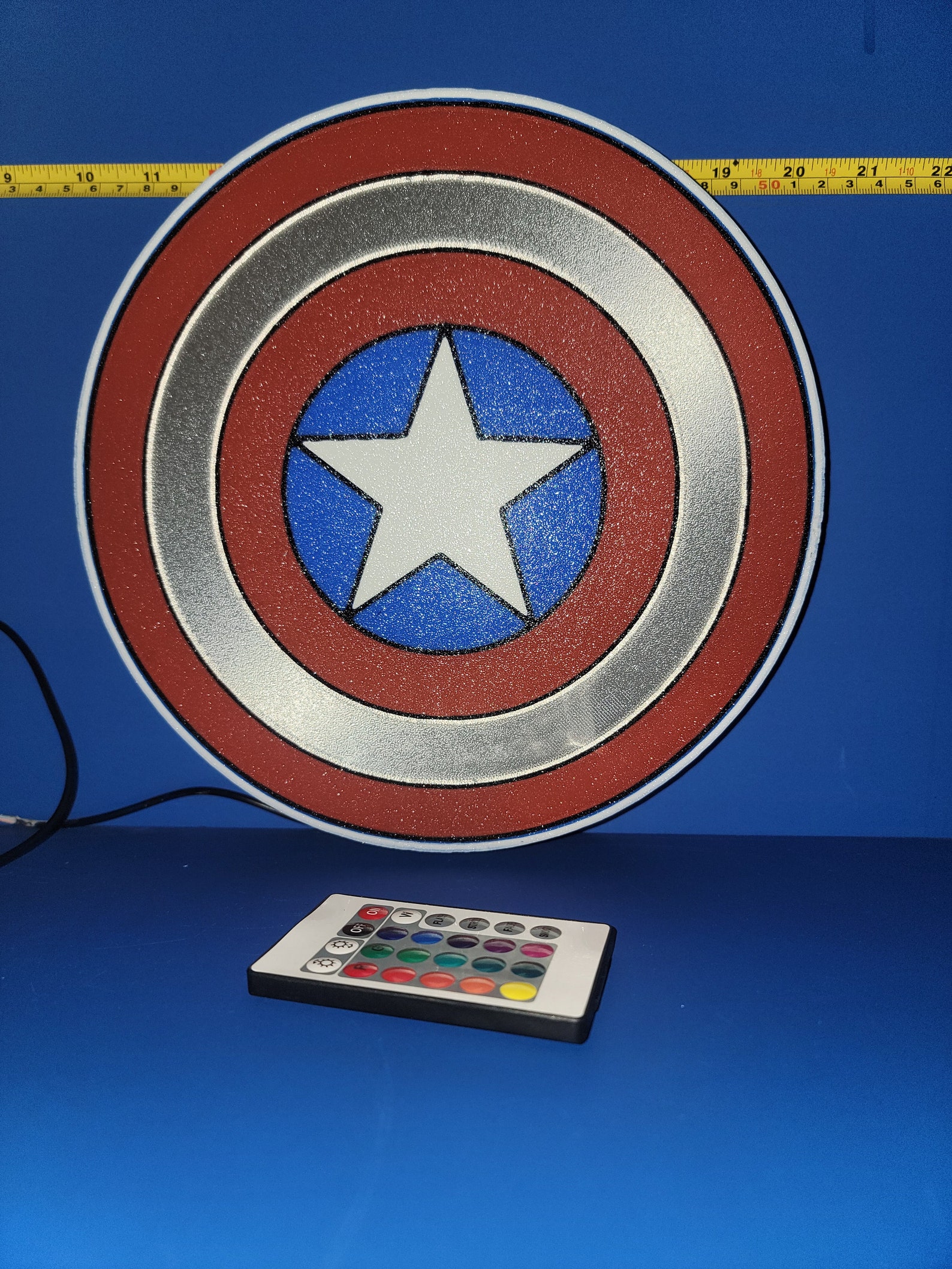 Captain America Led Light With Remote - Etsy