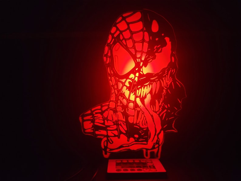 Spider Man Venom Light With Remote - Etsy