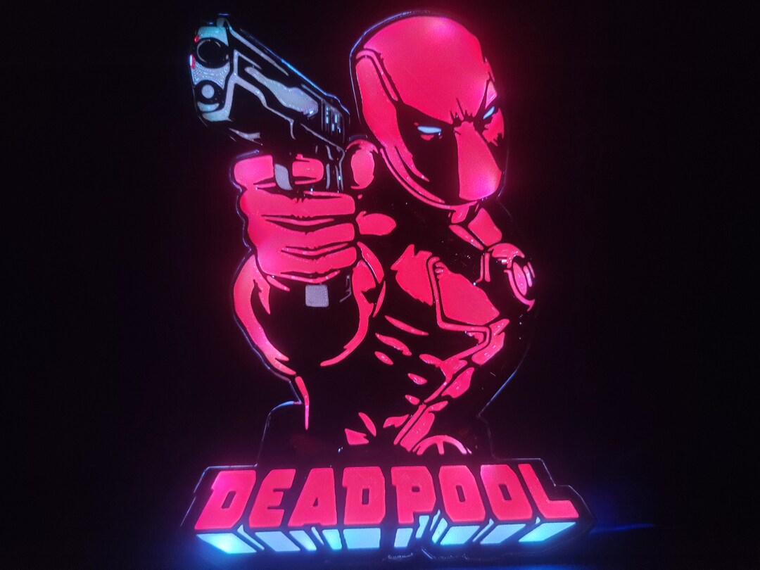 Deadpool Light With Remote - Etsy