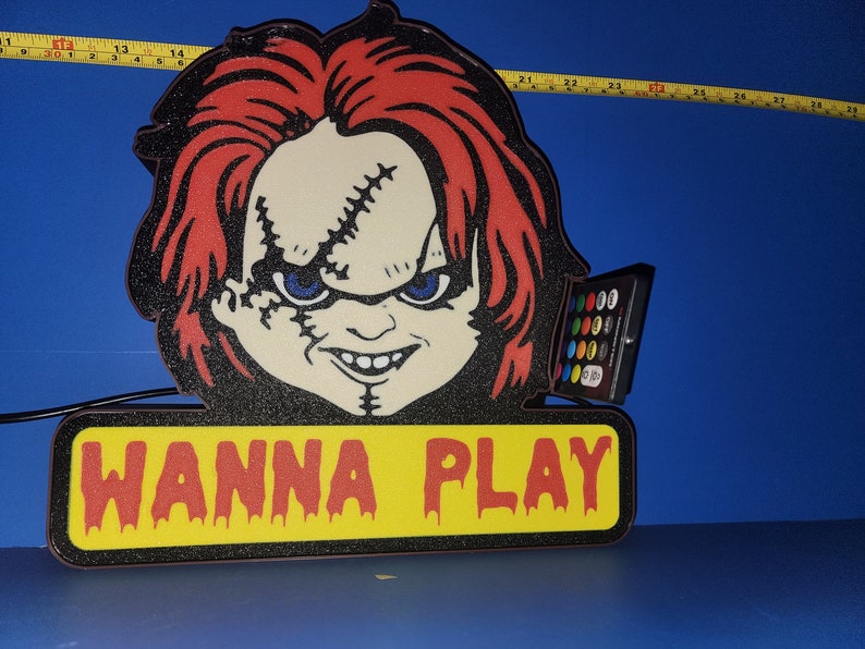 Chucky L.E.D R.G.B., Light With Remote Control - Etsy