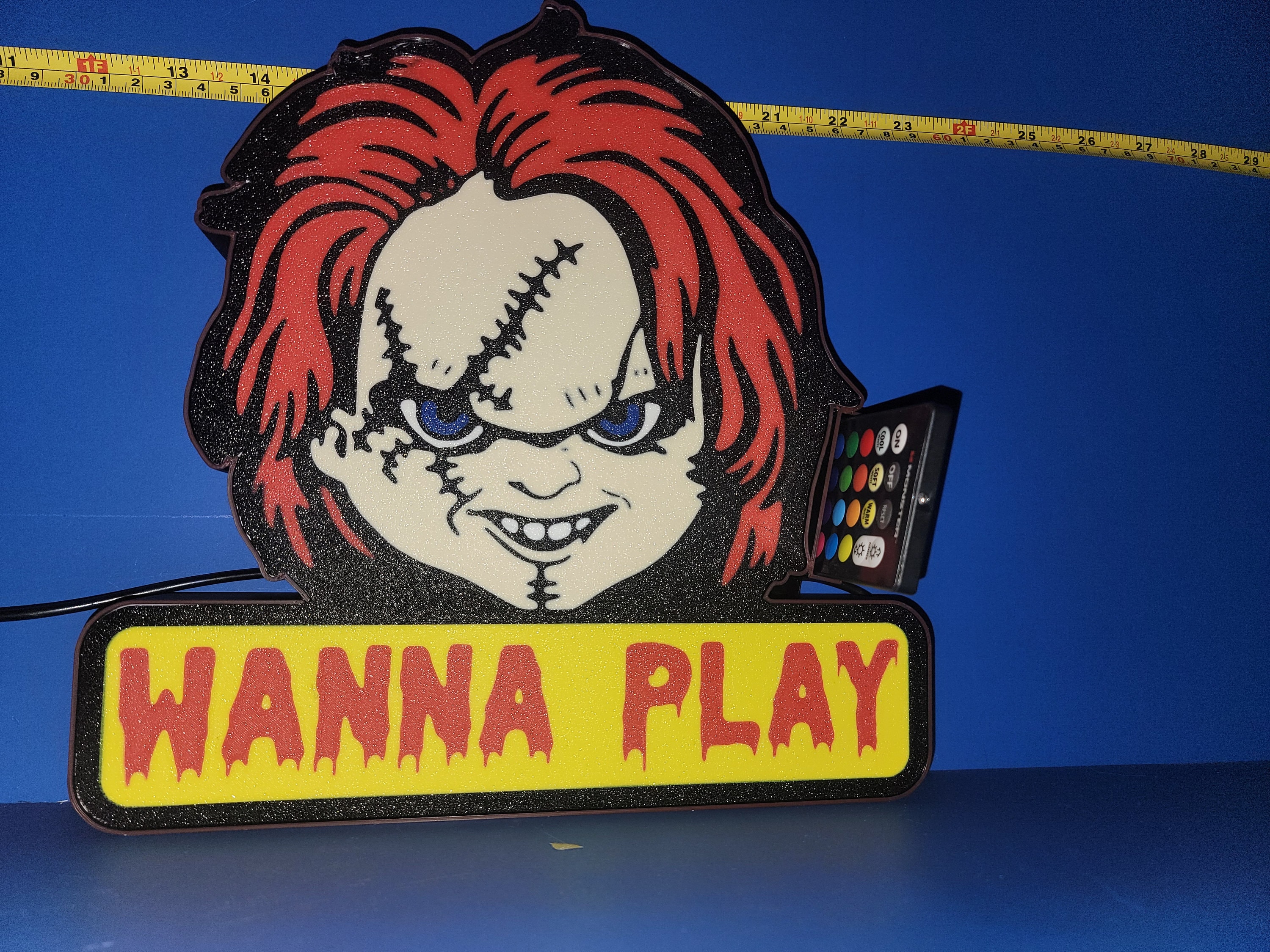 Chucky L.E.D R.G.B. Light With Remote Control - Etsy