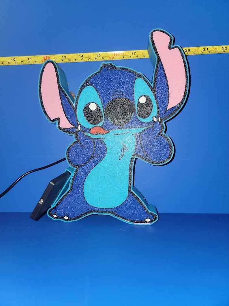 Stitch L.E.D R.G.B., Light With Remote Control. - Etsy
