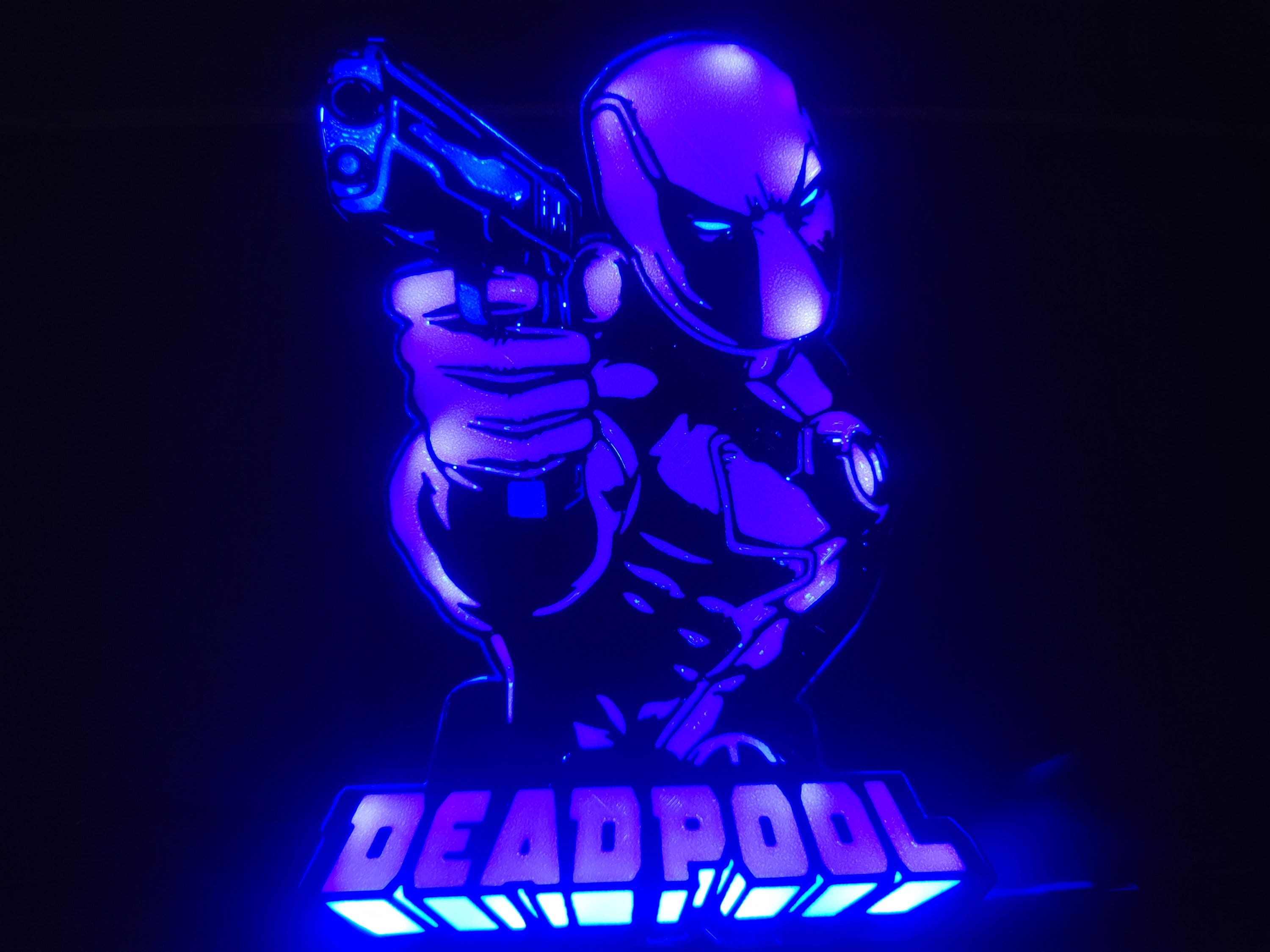 Deadpool Light With Remote - Etsy