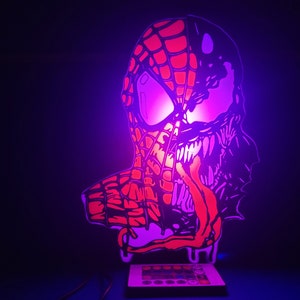Spider Man Venom Light With Remote - Etsy