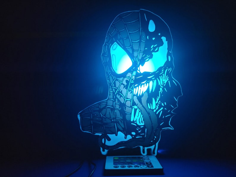 Spider Man Venom Light With Remote - Etsy