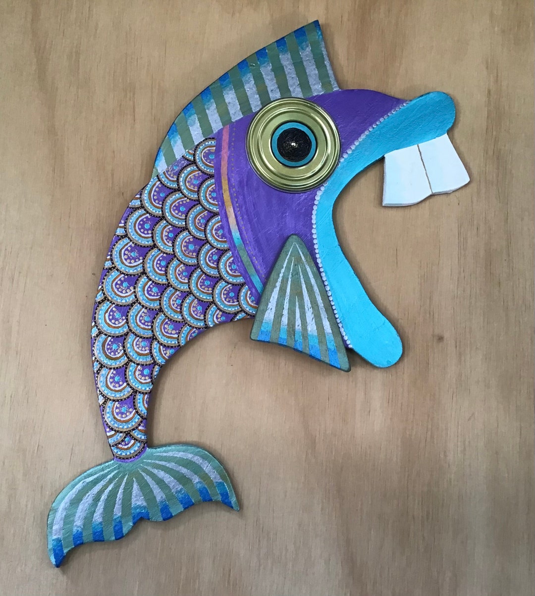 Rainbow Trout Wood Wall Art, Wood Wall Decor, Fish Art, Handmade ...