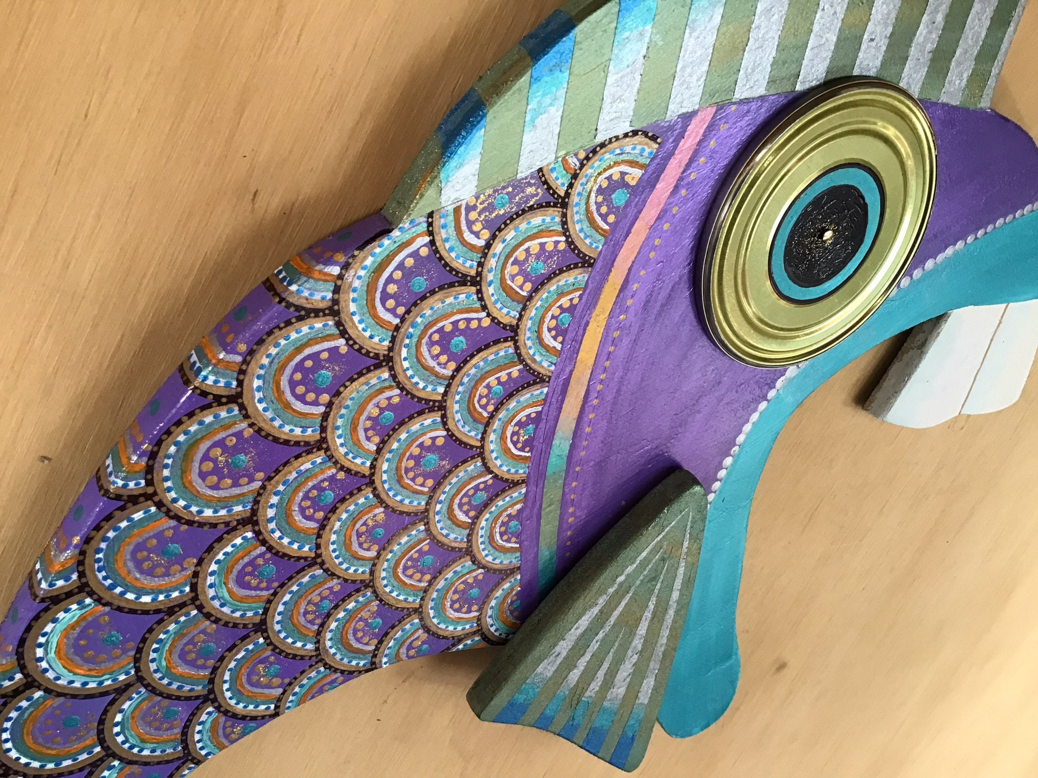 Rainbow Trout Wood Wall Art, Wood Wall Decor, Fish Art, Handmade ...