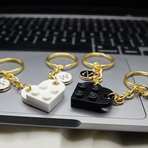 Lego Heart Keychain Set Made With Genuine LEGO Matching Couple Best ...