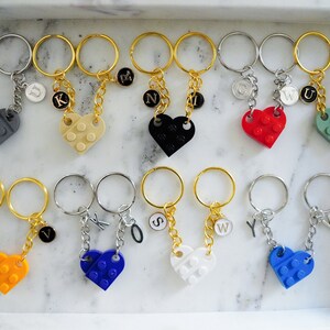 Lego Heart Keychain Set / Made With Genuine LEGO® / Matching Couple ...