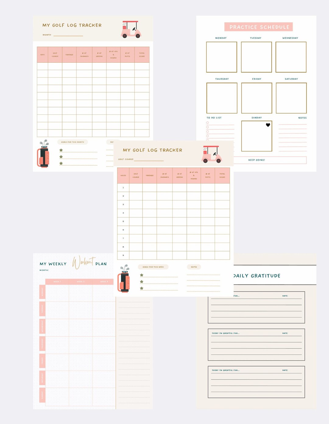 Golf Journey Tracker/journal for Women | Golf Stat Tracker | Golf ...