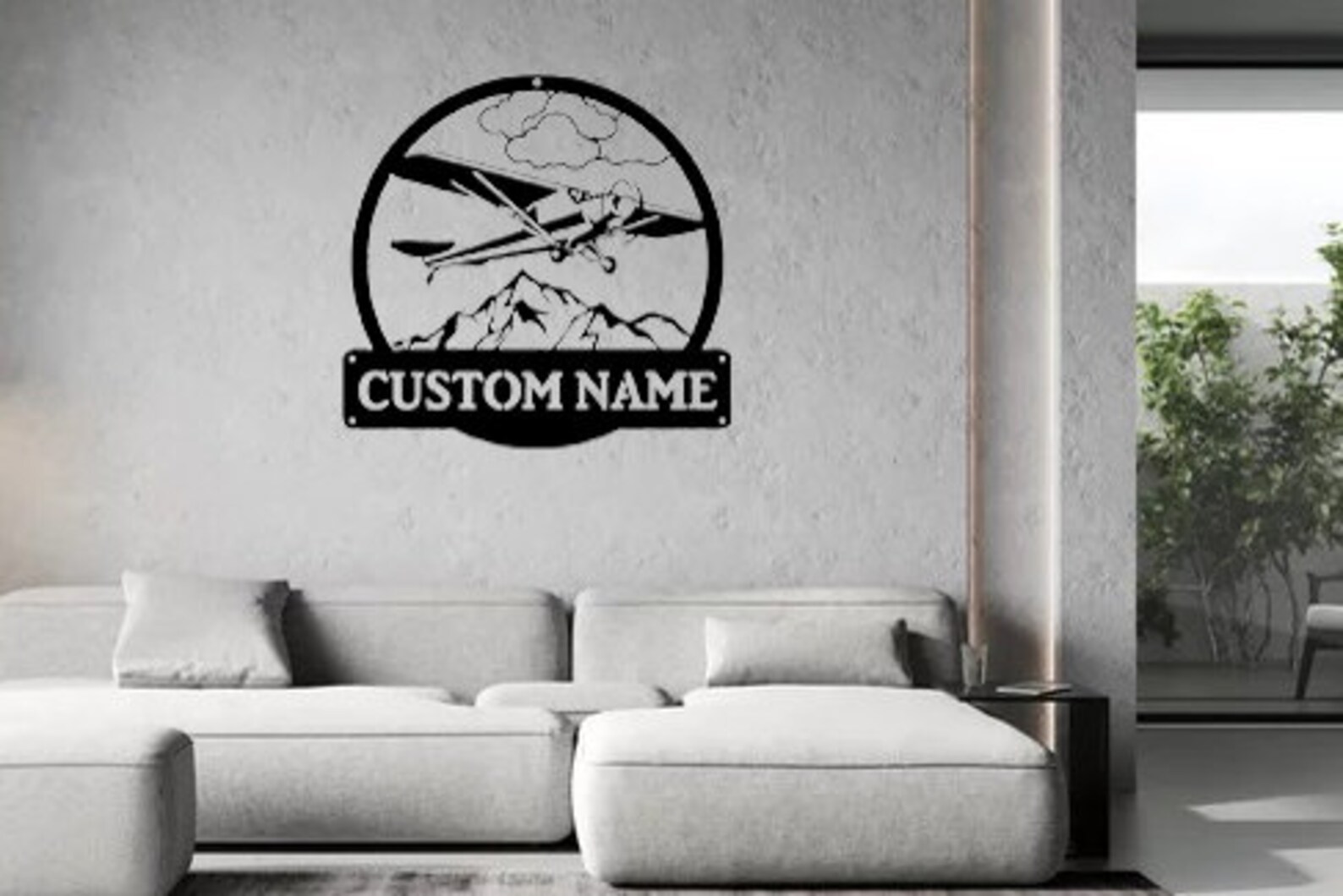 Airplane Metal Sign- Aviation Decor/monogram - Etsy