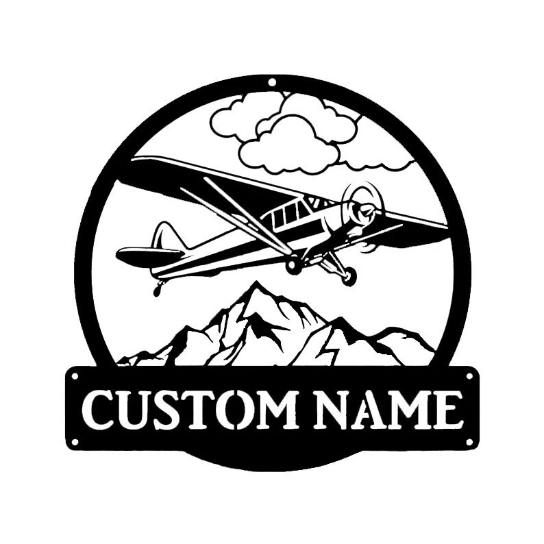 Airplane Metal Sign- Aviation Decor/monogram - Etsy
