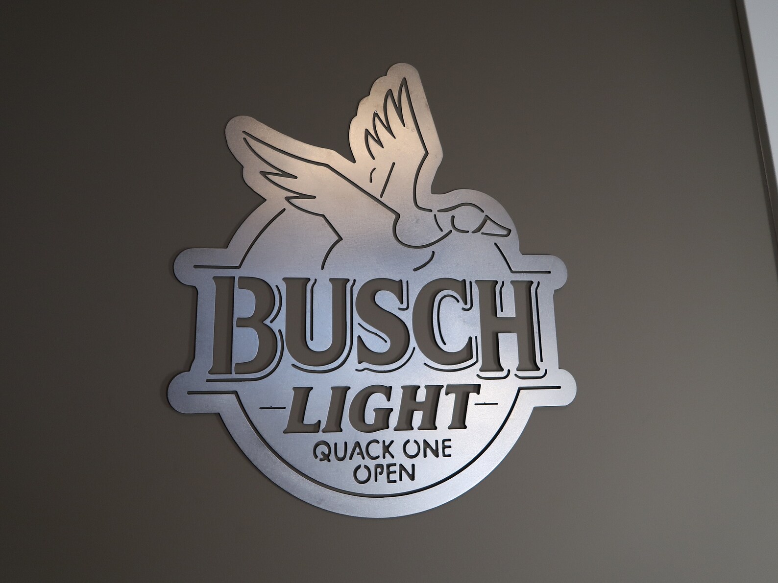 Busch Light Quack One Open Metal Sign, Bar Decor, Wall Hangings, Beer ...