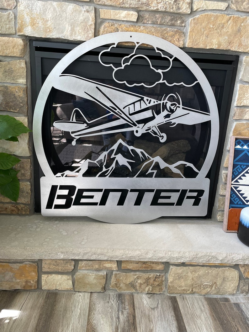 Airplane Metal Sign- Aviation Decor/monogram - Etsy