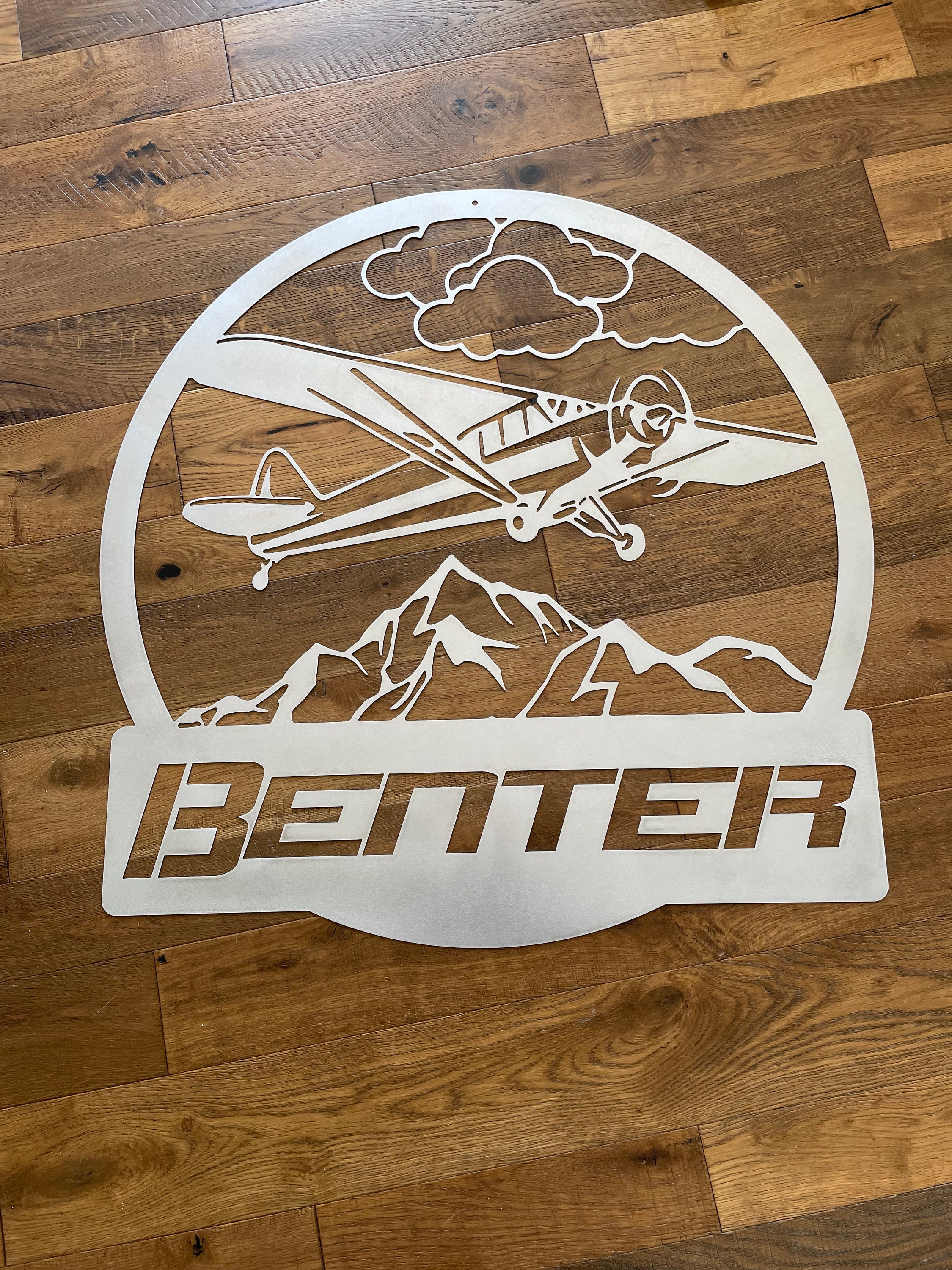 Airplane Metal Sign Aviation Decor/monogram - Etsy