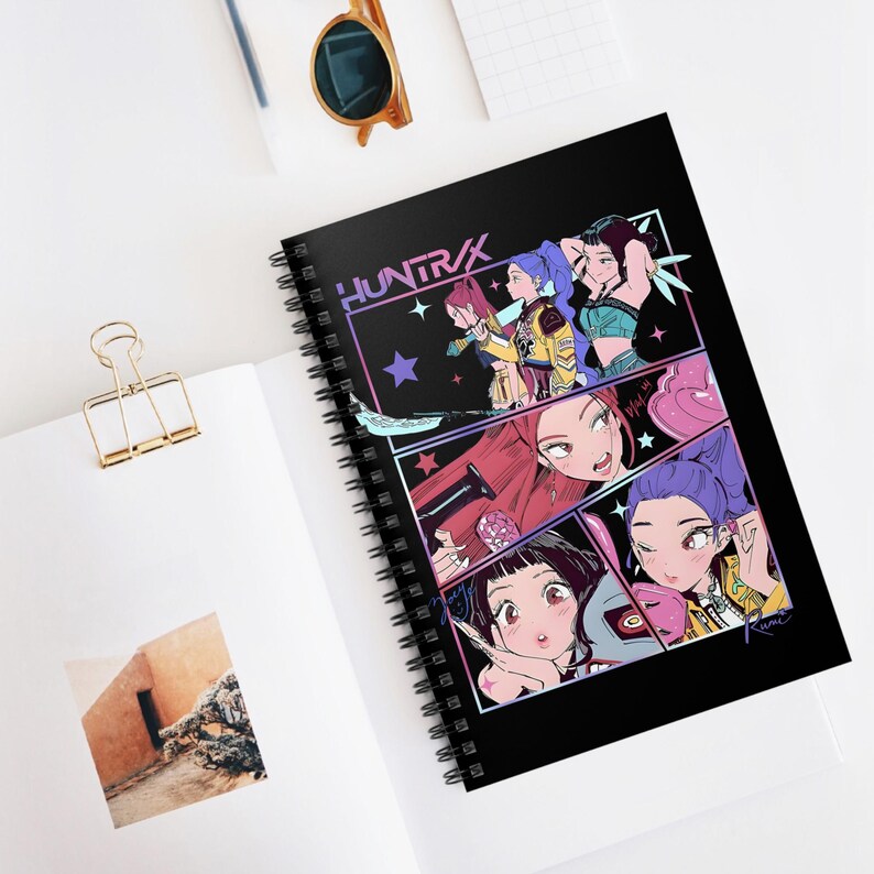 Kpop Anime Girl Squad Notebook: HUNTRIX Comic Style Spiral Journal - Etsy