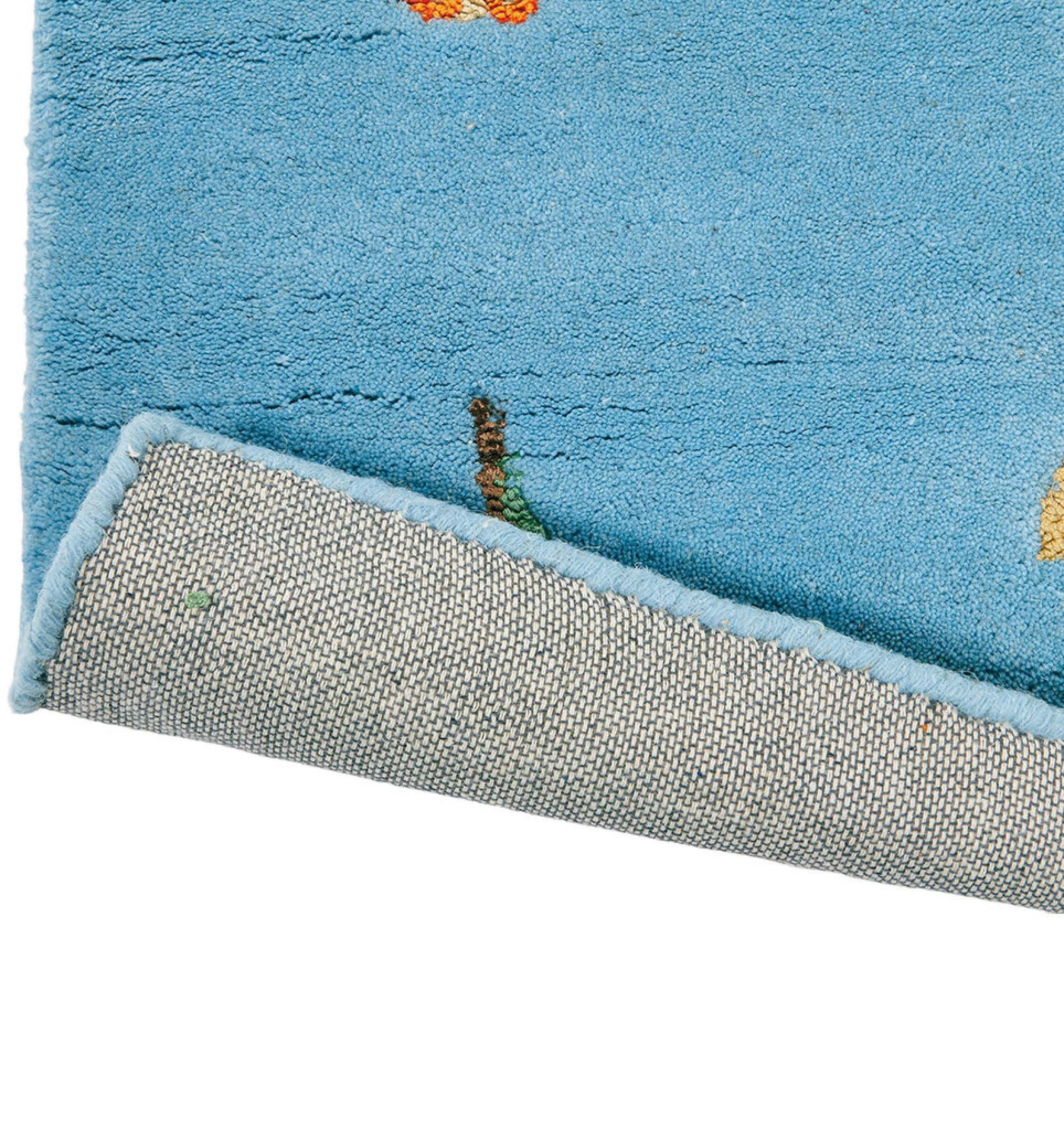 Tufted Trees Bird Blue Rug Hand Tufted Rug Tufted Wool Rug Hand Tuft ...